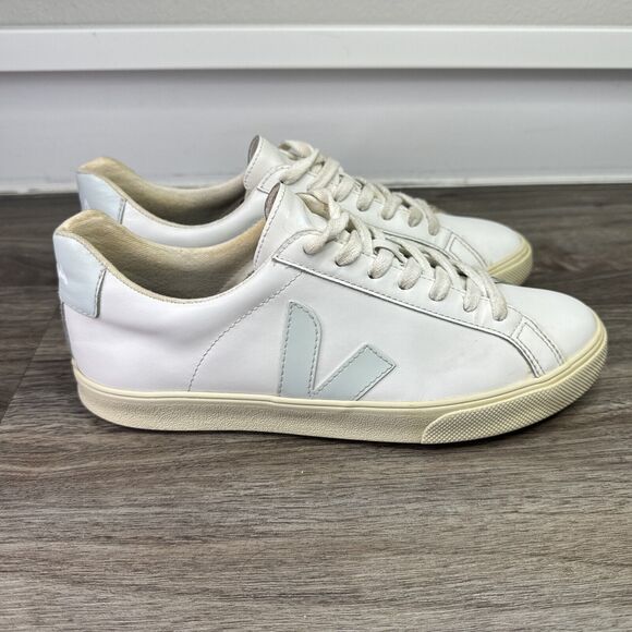 Veja | Shoes | Veja Esplar Womens Size 9 A Leather Shoes Sneakers White ...